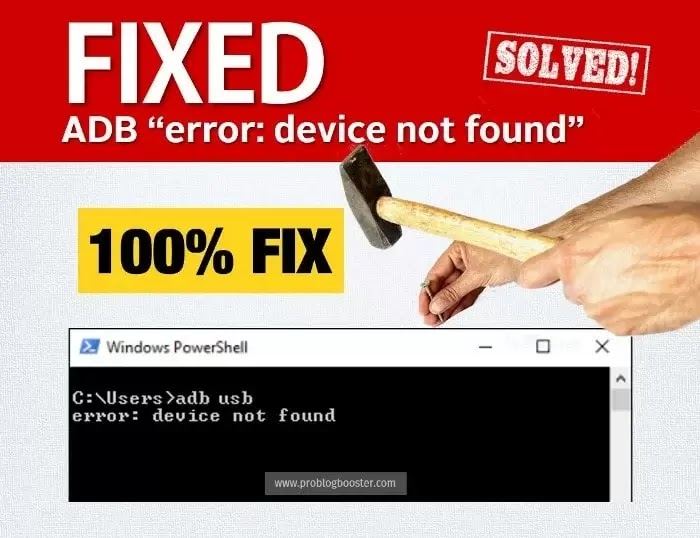 6 Ways To Fix ADB Device Not Found Error [Solved] | Windows Solution Guide