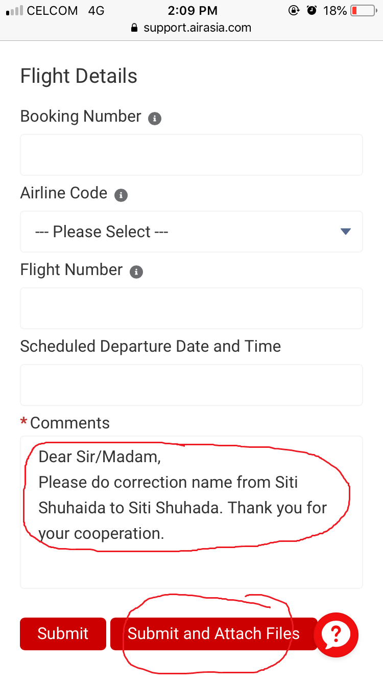 Pengalaman Betulkan Nama Pada Ticket Flight Air Asia