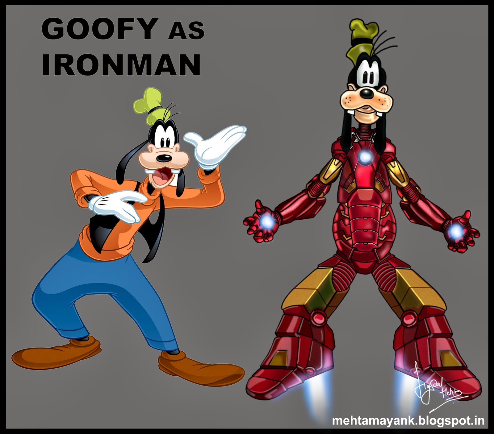 Mayank Mehta: Goofy Digital Painting as IRONMAN.