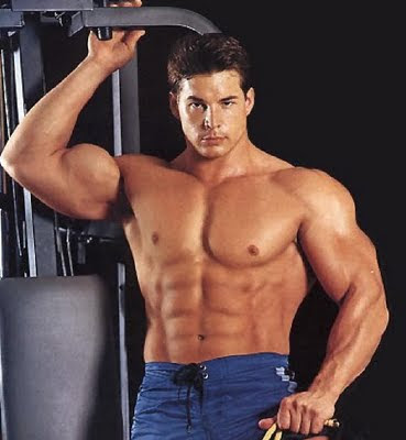 John Kessler in Blue Shorts