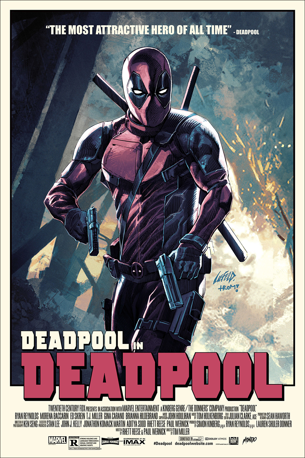 INSIDE THE ROCK POSTER FRAME BLOG: Rob Liefield Deadpool Movie Poster ...