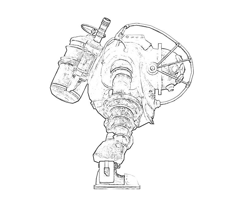 Bioshock Big Daddy Coloring Pages