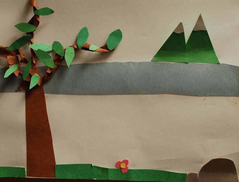 Adventures of an Art Teacher: 4th Grade Dimensional Paper Pictures