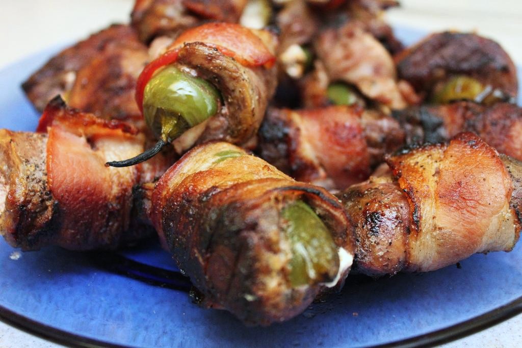the gd kitchen: bacon wrapped cream cheese stuffed goose jalapeno poppers