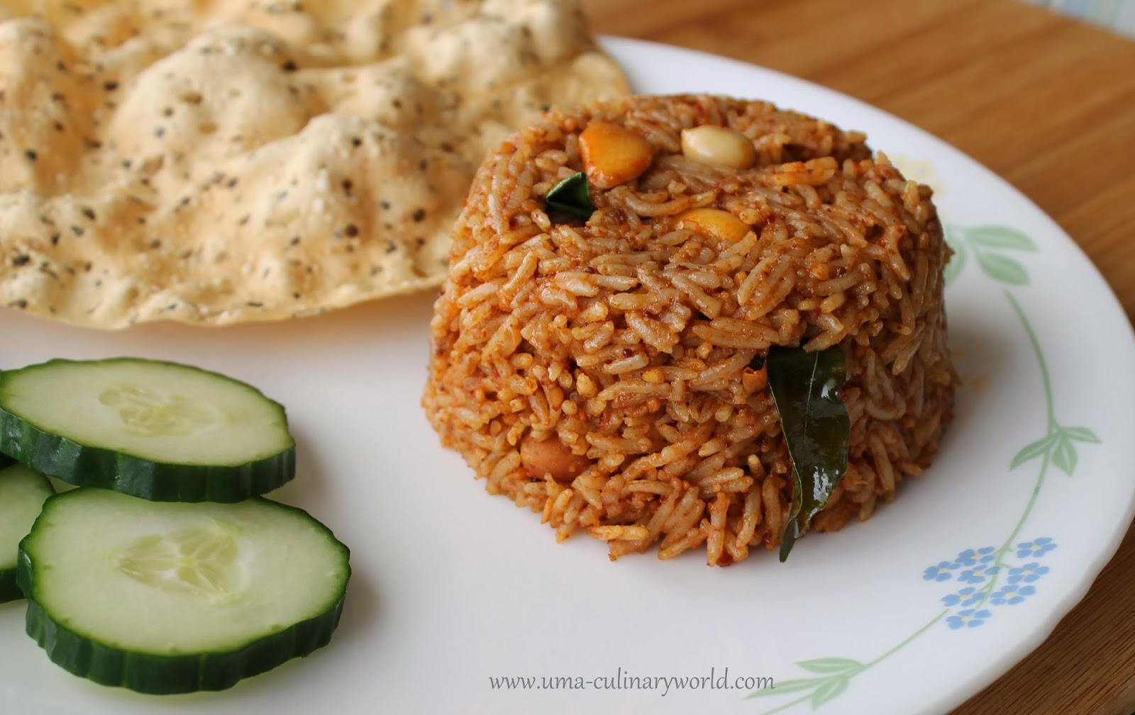 South Indian Puliyogare / Tamarind Rice