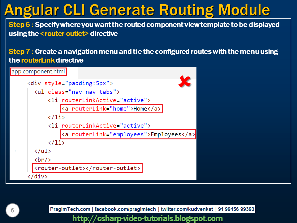 Sql Server Net And C Video Tutorial Angular Cli Generate Routing Module Slides