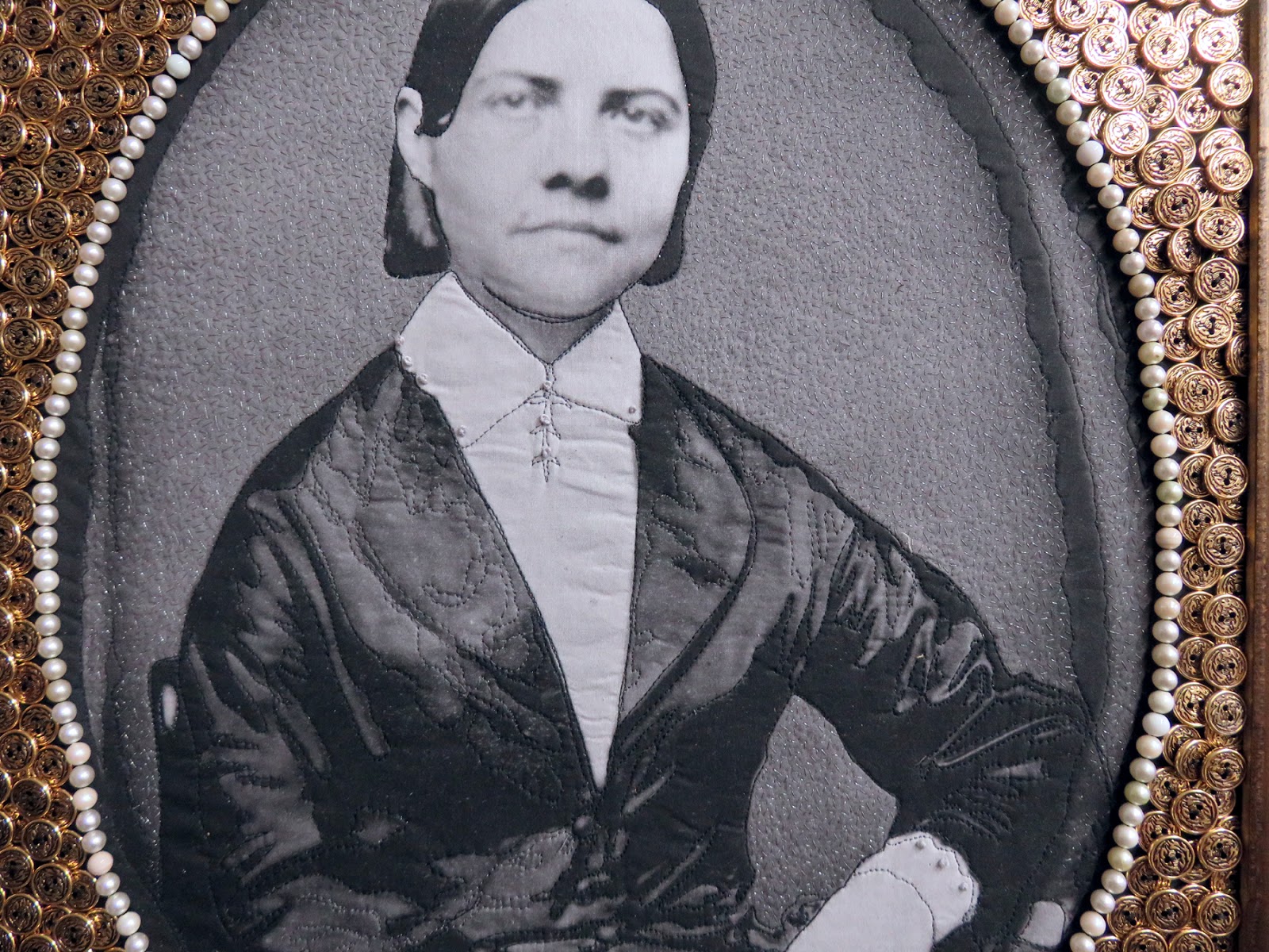 Art In Stitches: Lucy Stone, a work in progress