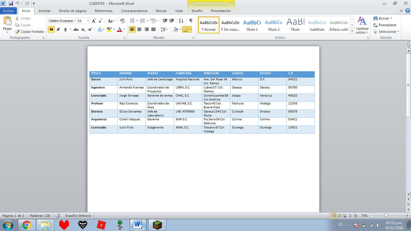 LECCION 2: Plantillas y Tablas
