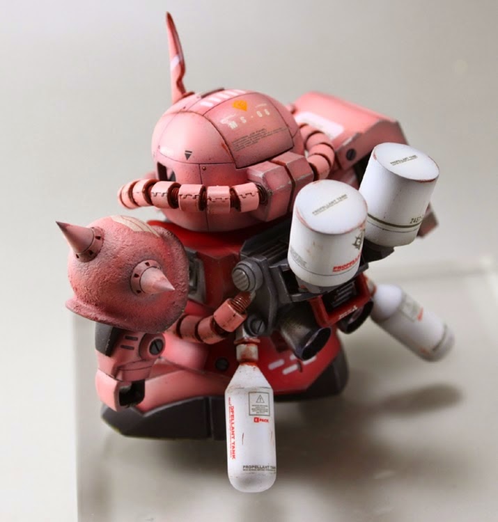 Gundam Family: SD Zaku II Super Back Pack Custom Build