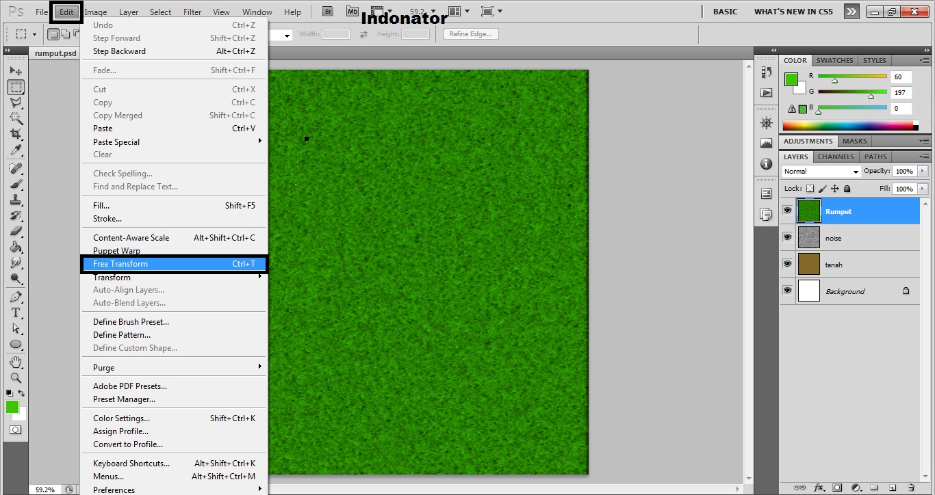 Indonator: Membuat Texture Rumput di Photoshop