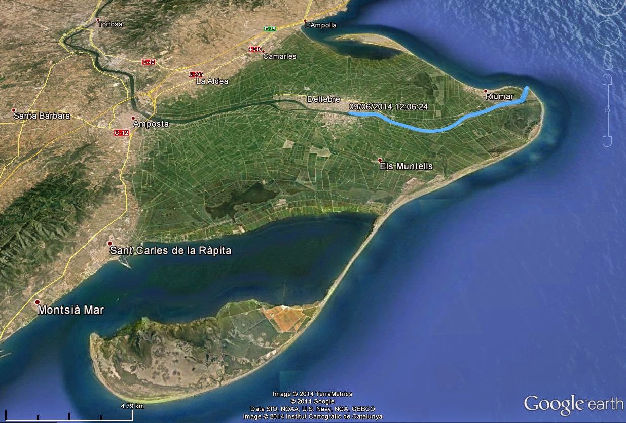 TRACKSRIOJA: Singladura por el P.N. del Delta del Ebro -- Deportes nauticos