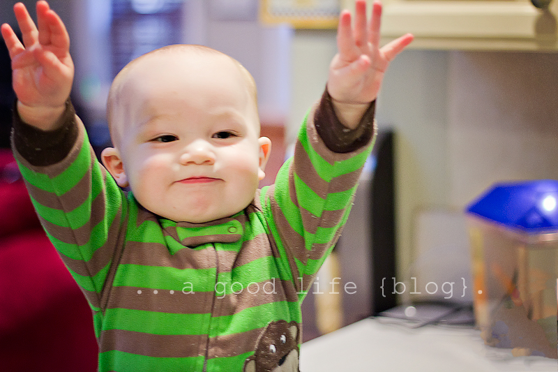 a good life.: raise your hand if you like babies!