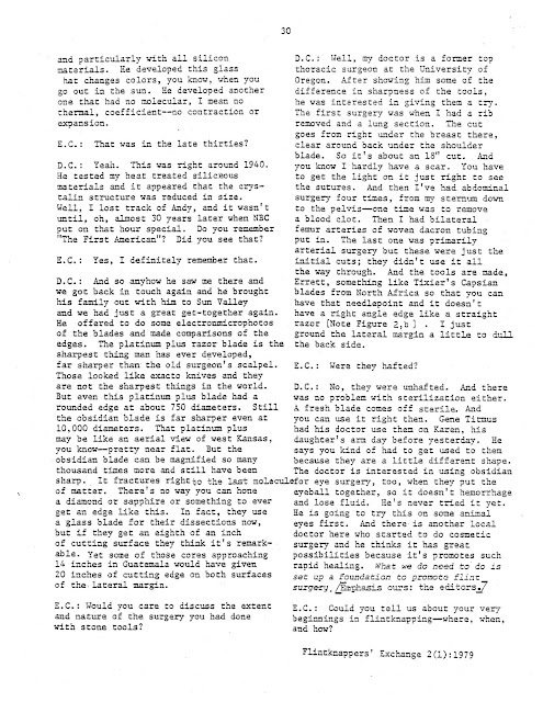 HALL OF FAME FLINTKNAPPER, DON CRABTREE - PaleoPlanet