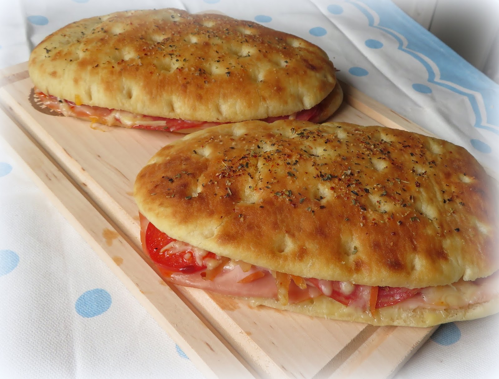 Hot Italian Focaccia Melts | The English Kitchen