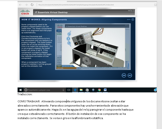 Realiza mantenimiento preventivo 3B E.A.R.S: Simulador en 3a DIM. para ...