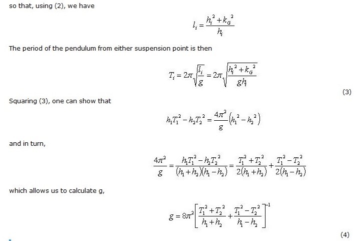 AM228 - Kater’s Pendulum | University of Benin (UNIBEN) Engineering ...
