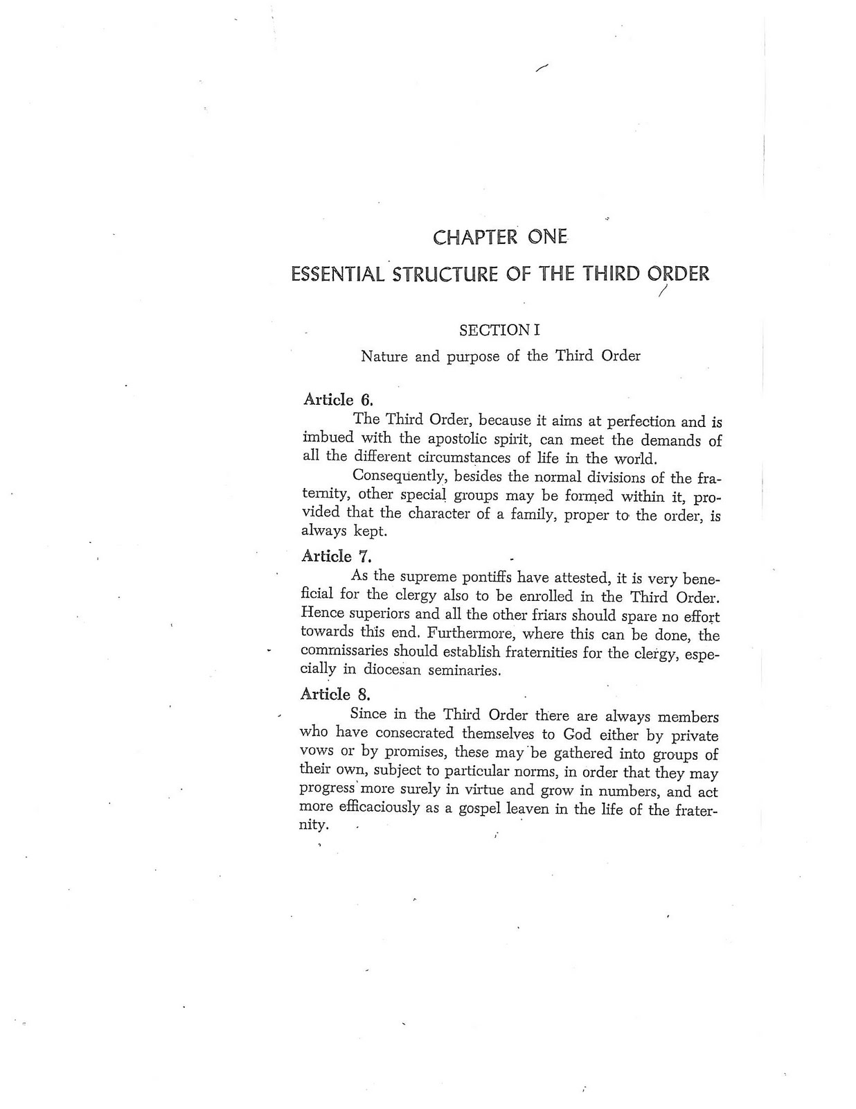 Christopher Fishkin Tertiary hermit: Franciscan Third Order