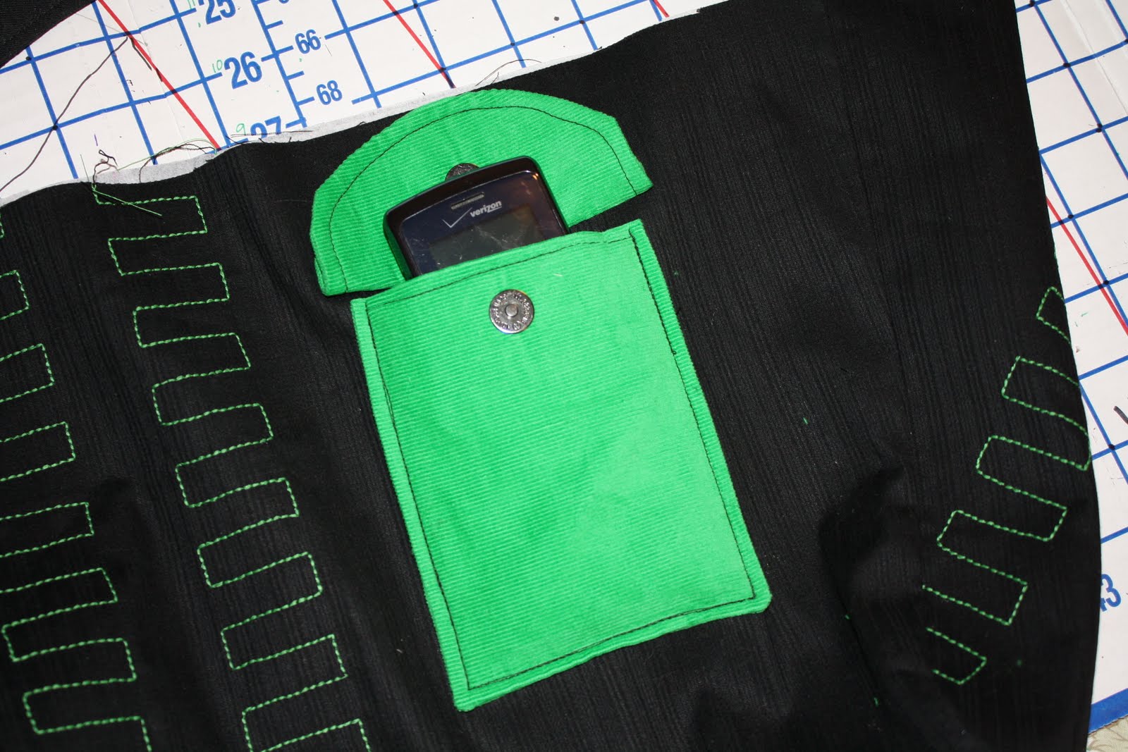 Ricochet and Away!: Phone Pocket with Flap Tutorial