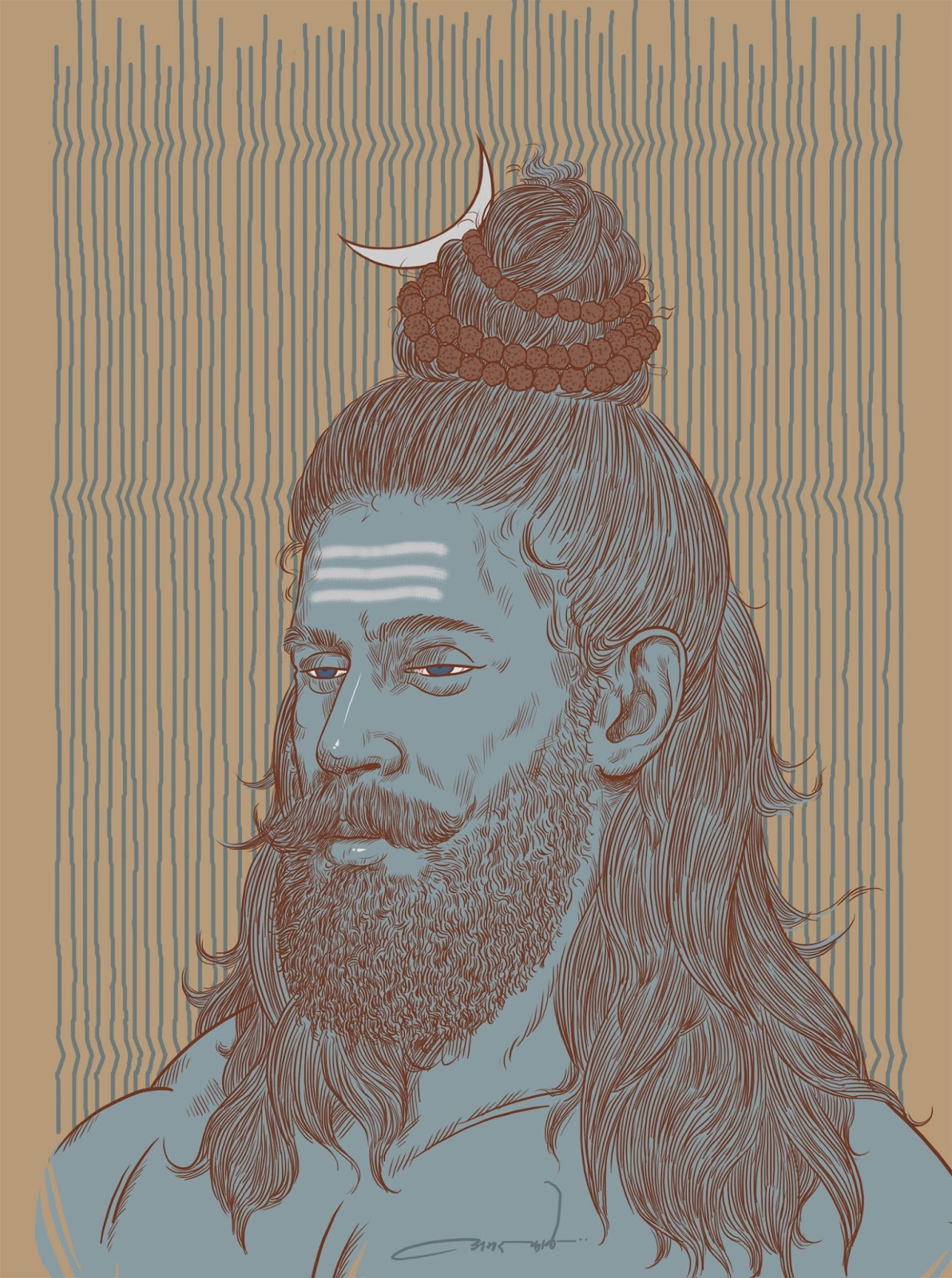 portrait - 9 (lord shiva)