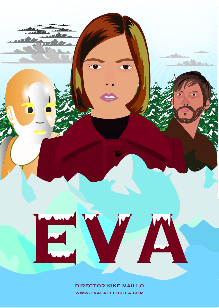 portafolio online: Cartel y diptico película EVA