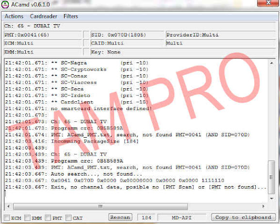 TAMPRO: فك تشفير القنوات المشفره في كروت الدجتل