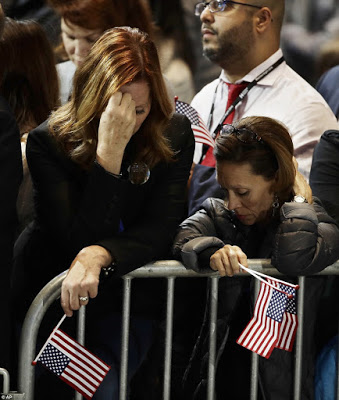 Photos: See Hillary Clinton Supporters Crying As Donald Trump Fans ...