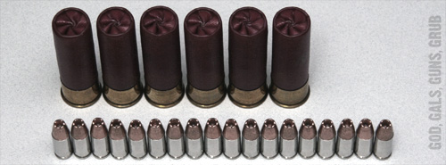 God, Gals, Guns, Grub: Bring enough gun... for you.