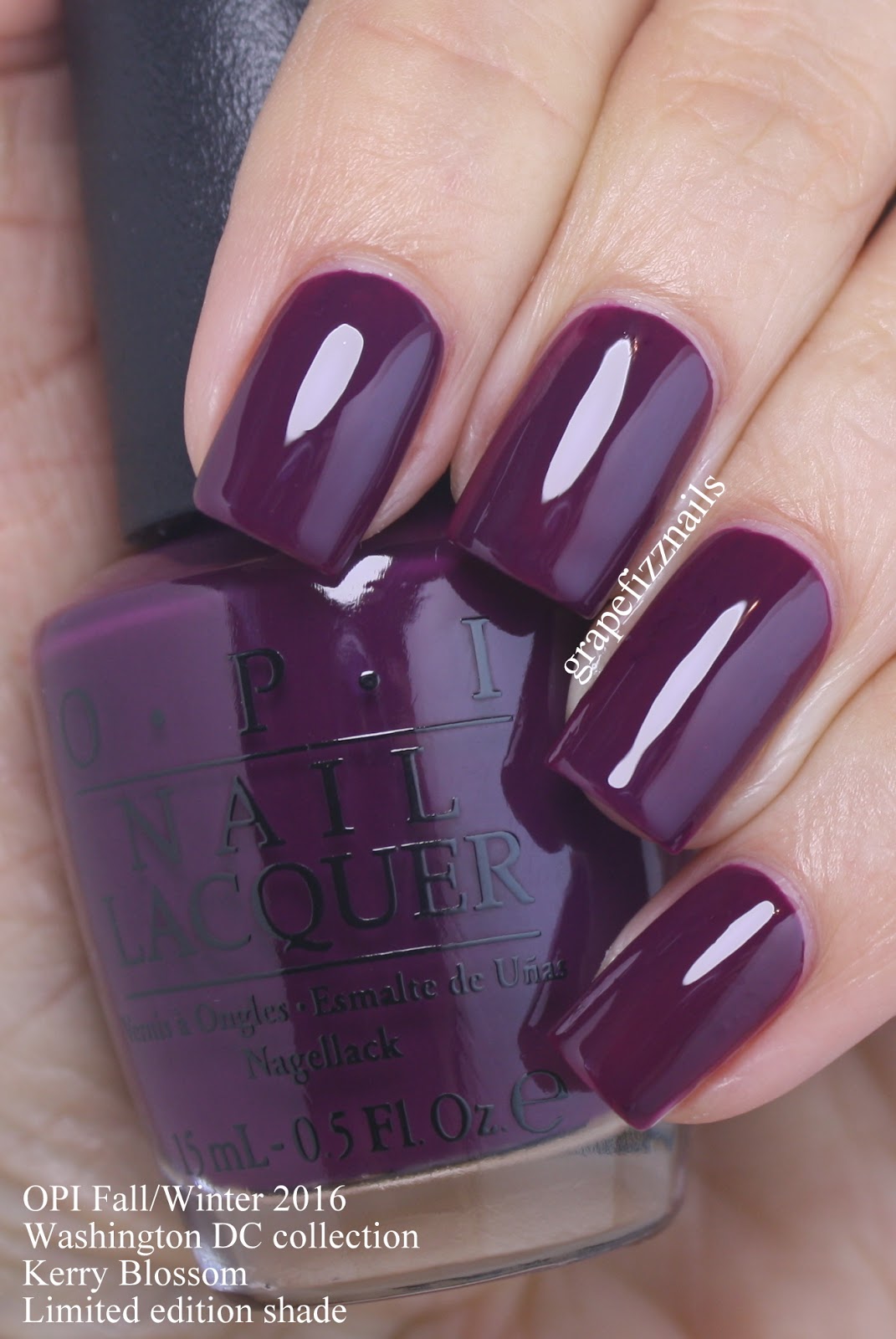 Grape Fizz Nails: OPI Washington DC Collection for Fall/Winter 2016
