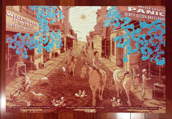 INSIDE THE ROCK POSTER FRAME BLOG: James Flames Widespread Panic Las ...