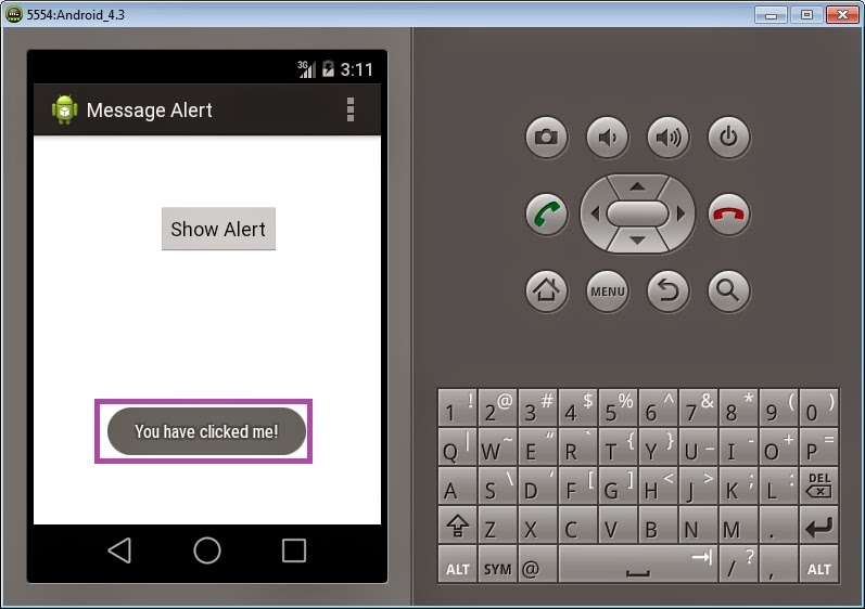 Learning Android: Message box on Button Click in Android (TOAST)