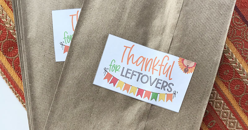 Free Printable Thanksgiving Leftovers Labels | Sunny Day Family