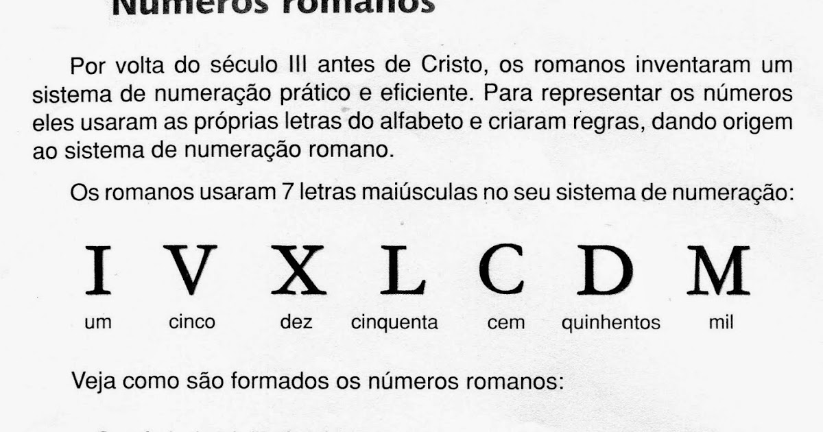 Explicando Tudo: Números romanos