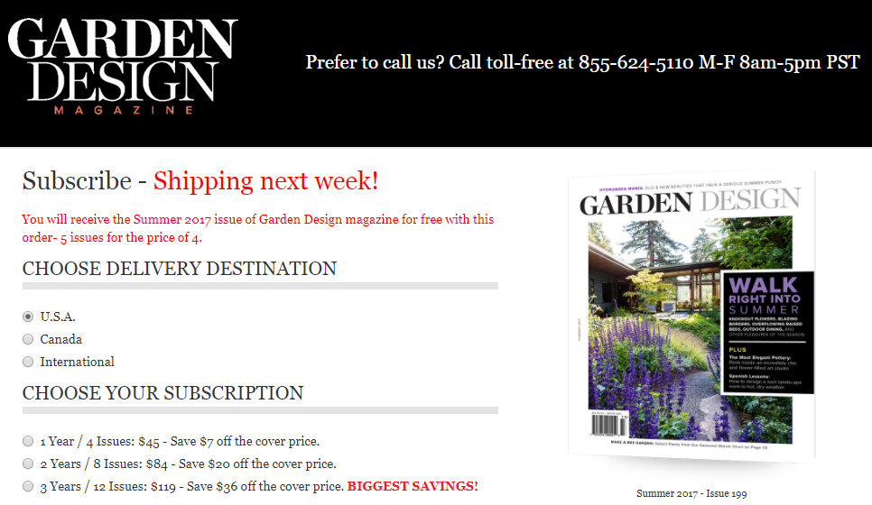 danger garden: Garden Design Magazine, win a year's subscription!
