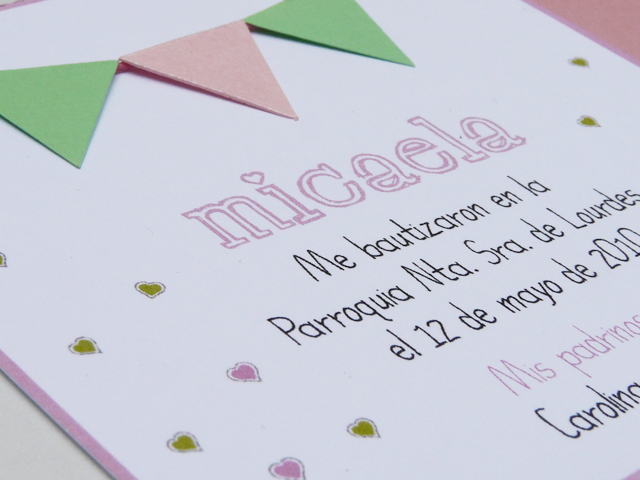 Tinta Azul: Invitaciones con banderines!!