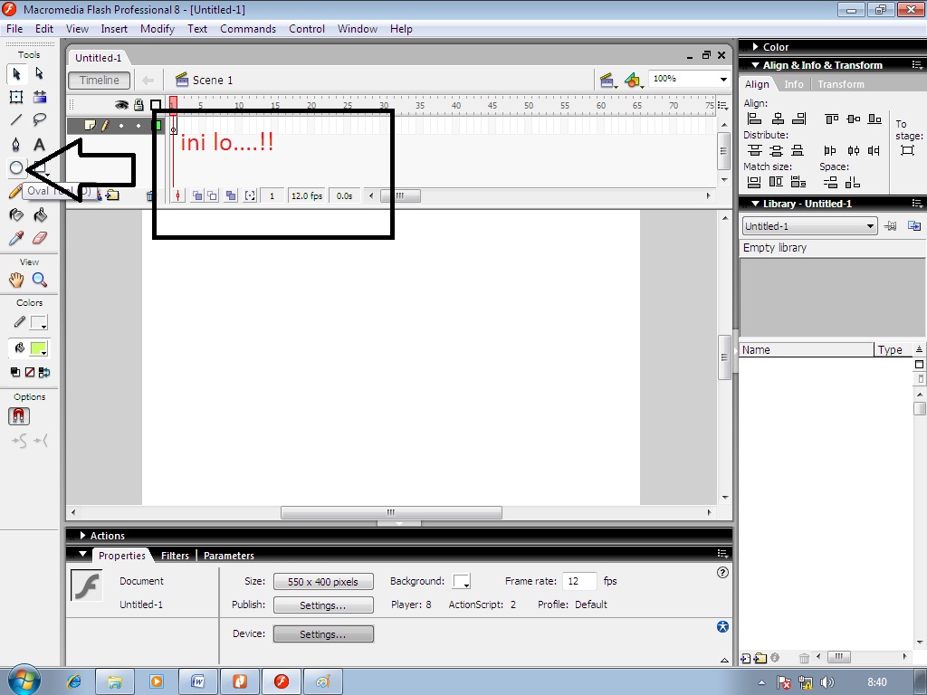 LANGKAH-LANGKAH MEMBUAT ANIMASI MENGGUNAKAN ADOBE FLASH CS3 PROFESIONAL ...