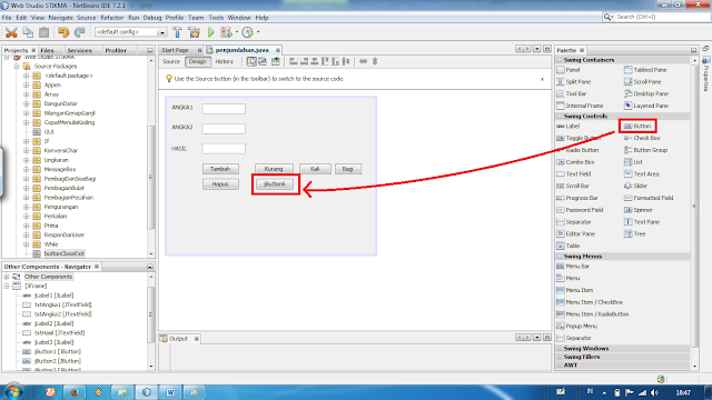 Button Close Exit Java Netbeans | Membuat Tombol Keluar Java Netbeans ...