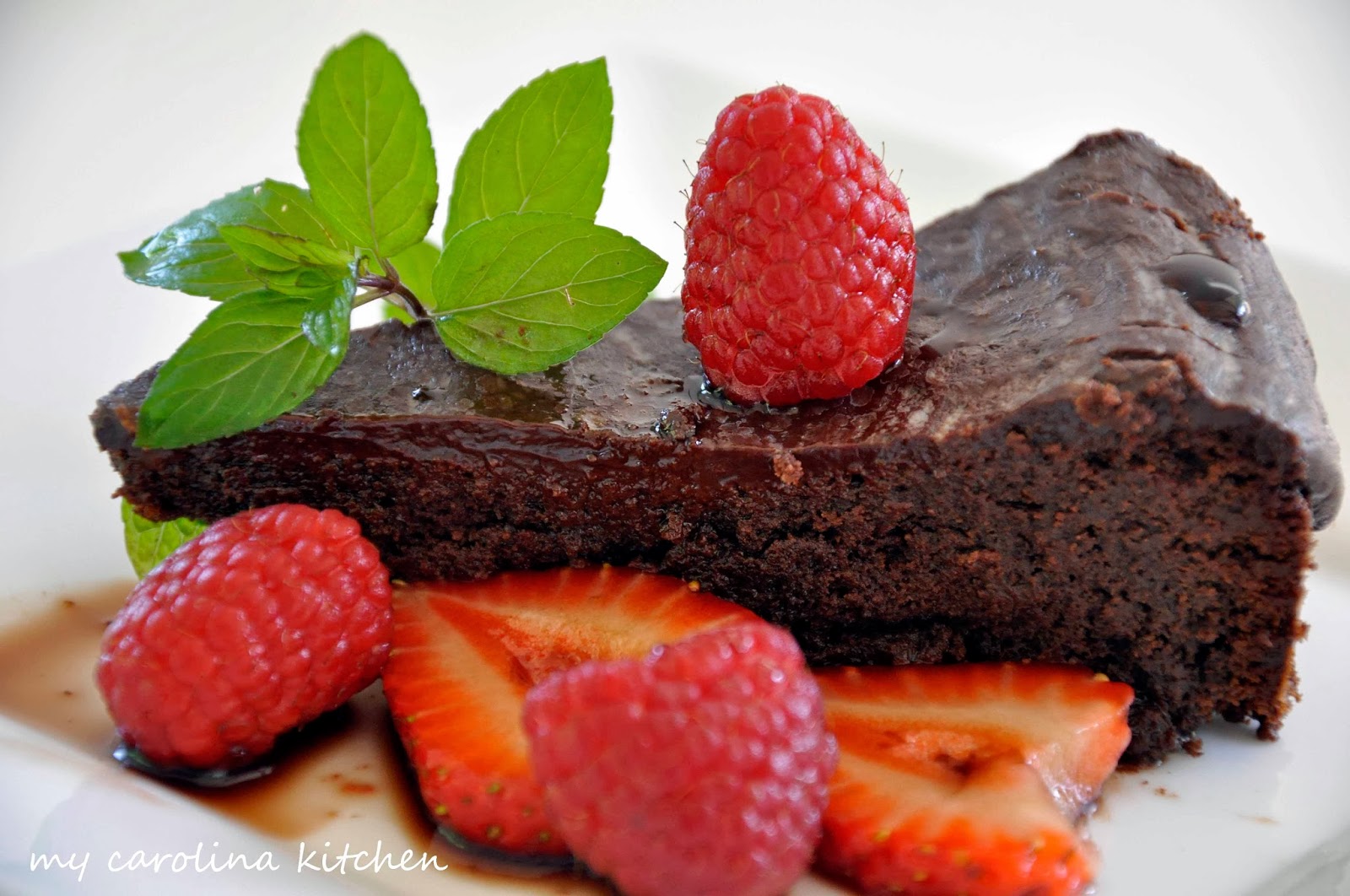 My Carolina Kitchen: Chocolate Cassis Cake to celebrate our 5th Blog ...