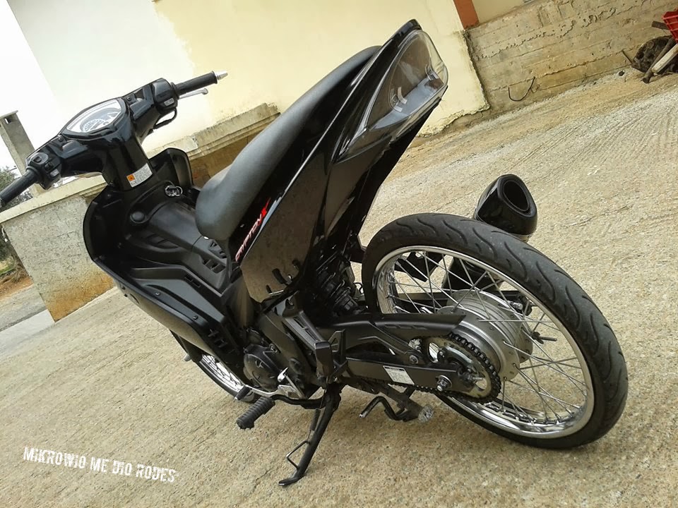 Mikrowio me dio rodes: Yamaha Crypton X 160cc Malossi