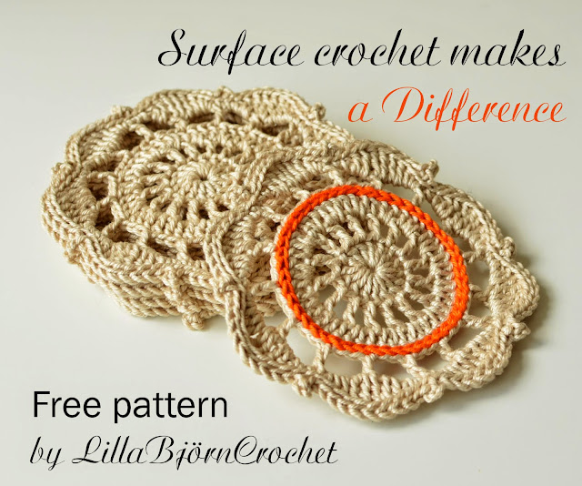 Surface Crochet Makes a Difference | LillaBjörn's Crochet World