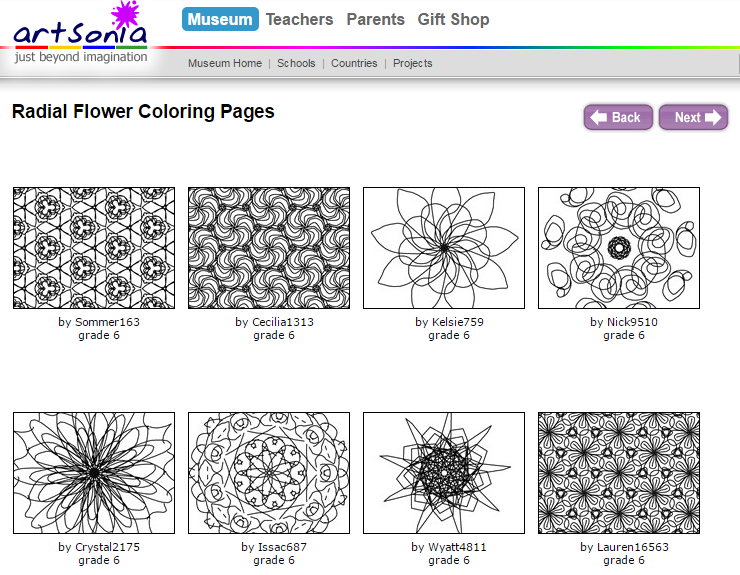 Art in the Middle...school: Radial Balance, Different Ways!