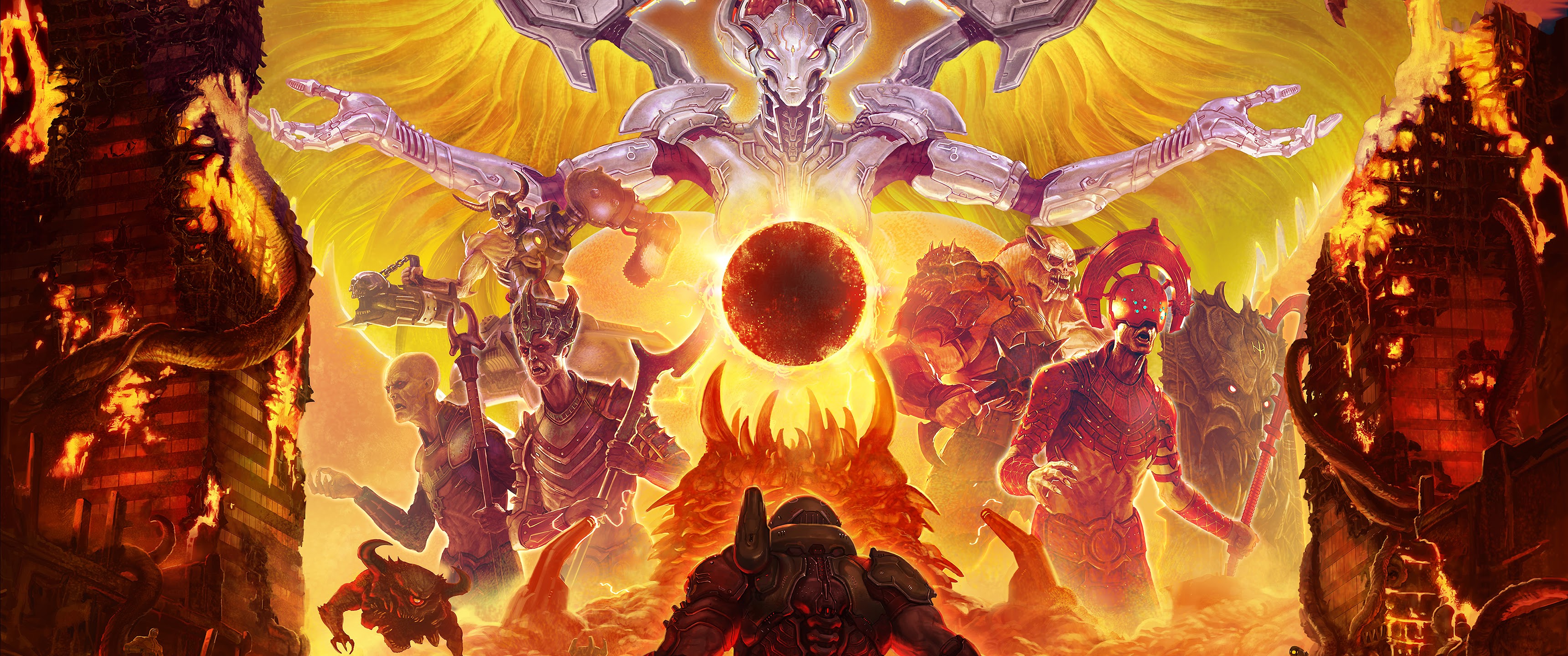 Doom Eternal, Doomguy, Monster, Poster, 8K, #23 Wallpaper iPhone Phone