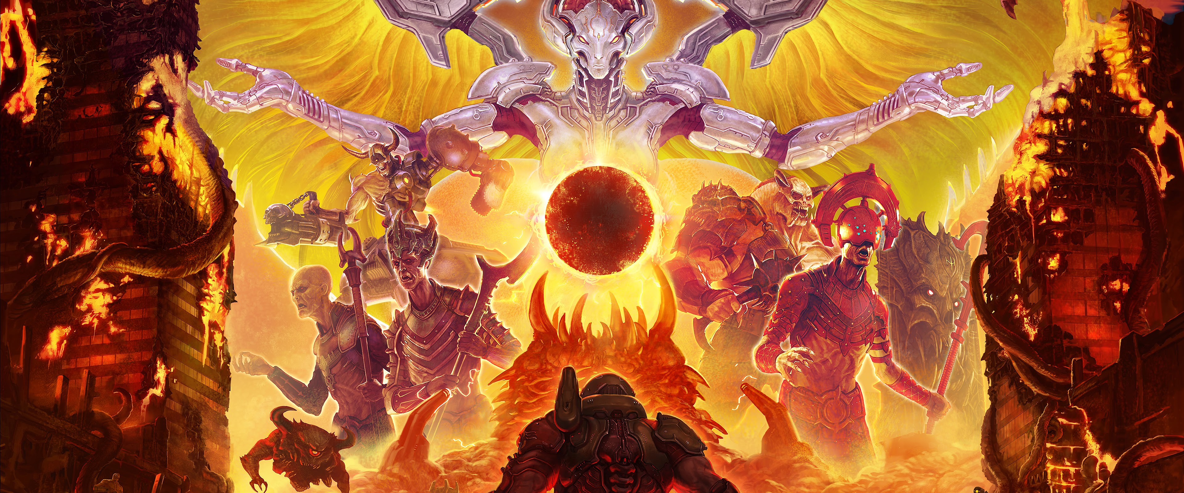 Doom Eternal, Doomguy, Monster, Poster, 8K, #23 Wallpaper iPhone Phone