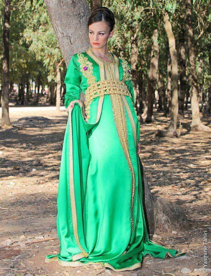 Caftan Vert 2013 : Collection Caftan Marocain - Vente Caftan Marocain