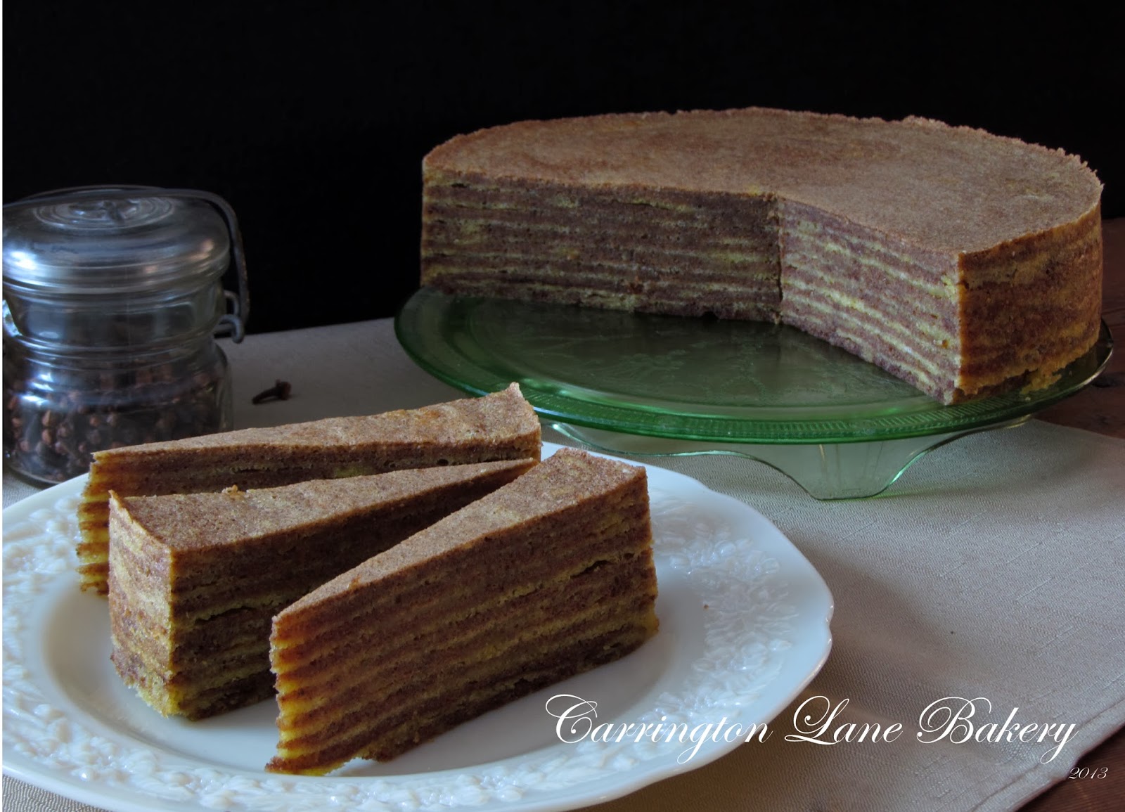Carrington Lane Bakery: Spekkoek (Lapis Legit or Thousand Layer Cake)