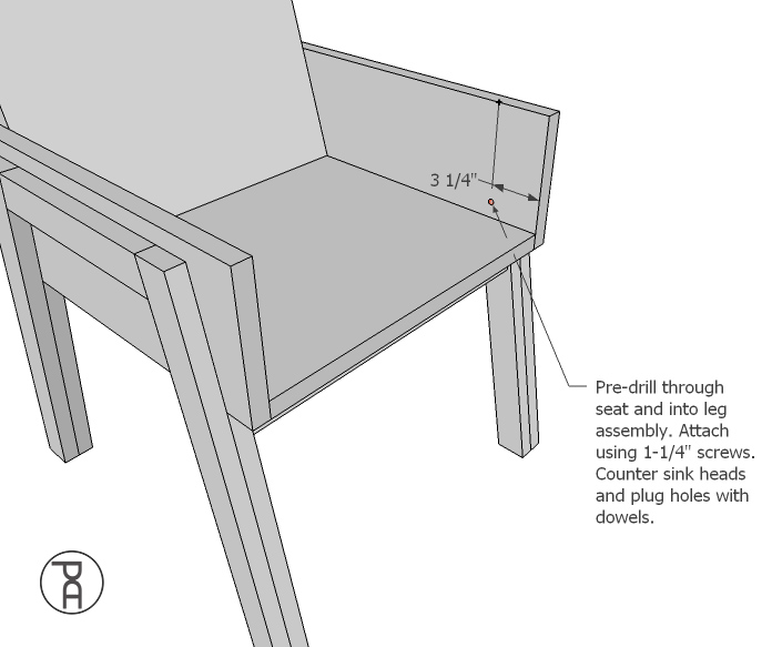 Stair Tread Arm Chair - Building Plans | Pneumatic Addict