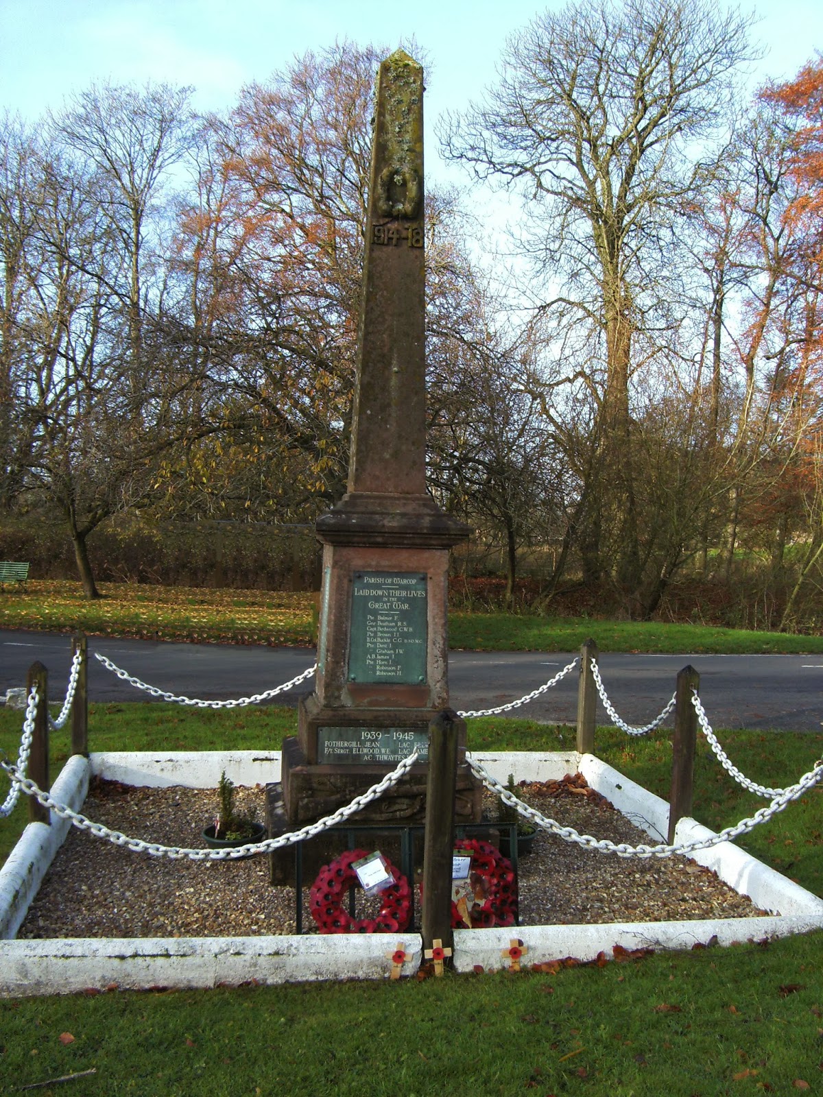 WW2 - The Second World War: Warcop War Memorial, Cumbria