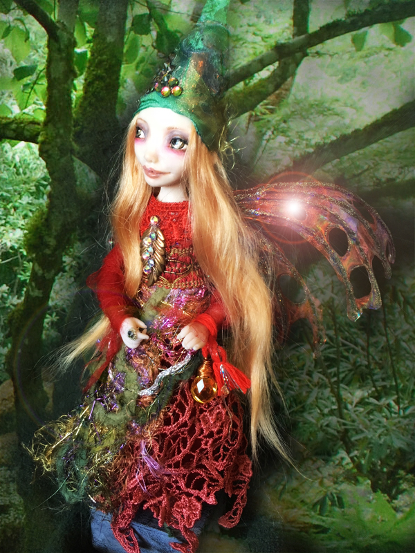 Radiant Fairies: OOAK fairy LORA The Healing Fae handmade