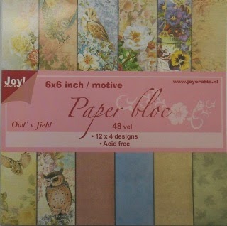 Crealoetje: Glace paper en de uiltjes van Joy.