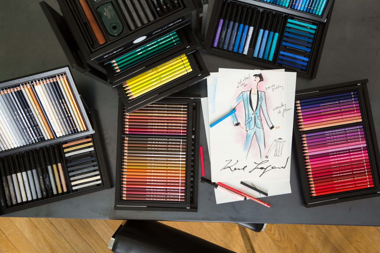 Karl Lagerfeld e Faber-Castell se juntam e lançam estojo “Karlbox”
