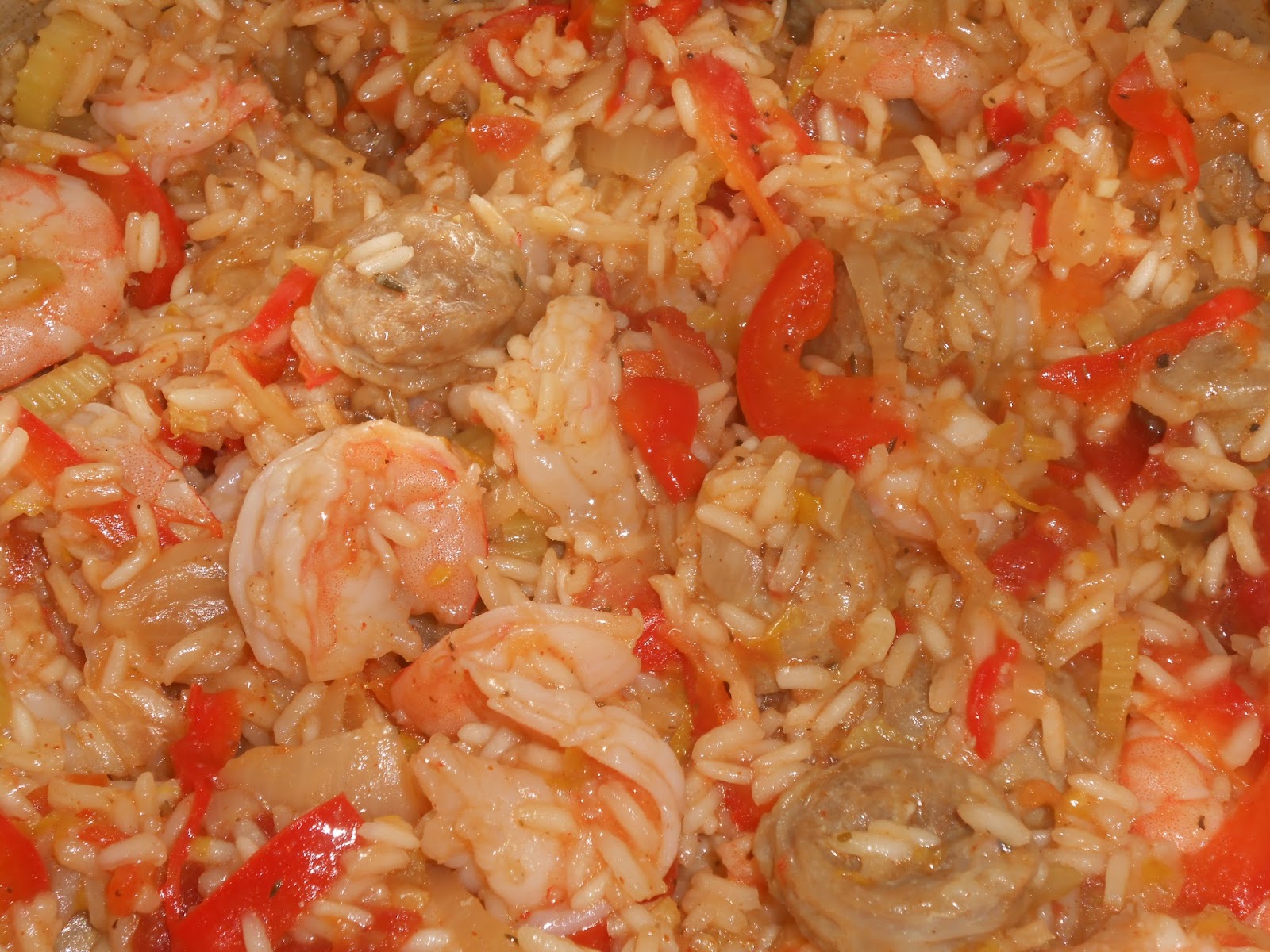 Le Chef Pierre D'Iberville: Riz aux crevettes et saucisses